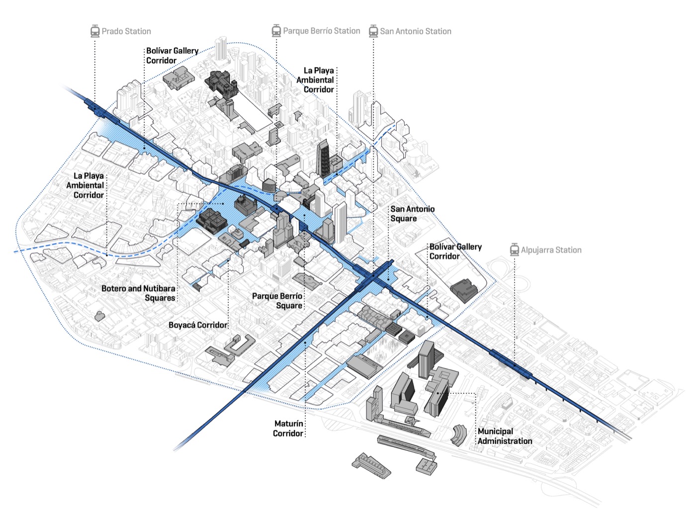Medellin Downtown’s Tropical and Built Landscape « Landezine ...