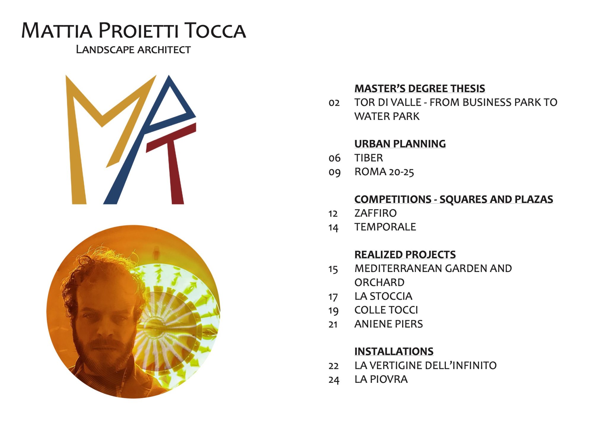Portfolio: Mattia Proietti Tocca « Landezine International Landscape ...